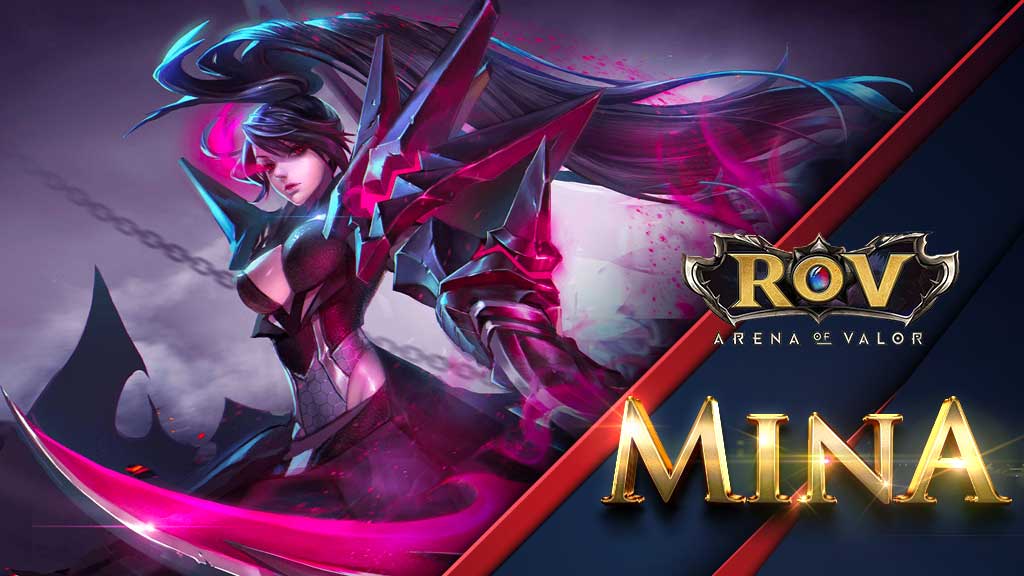ประวัติ Mina ข้อมูล ฮีโร่ ROV : ราชินีแห่งเคียว ประวัติและความสามารถ